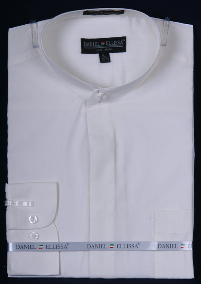 Daniel Ellissa basic Banded Collar Dress Shirt DS3001C | Uptown Fashion ...