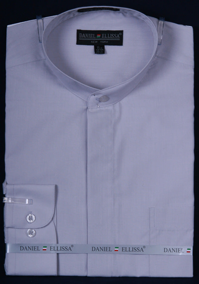 Daniel Ellissa basic Banded Collar Dress Shirt DS3001C | Uptown Fashion ...
